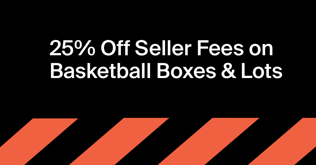25% Off Seller Fees On All Basketball Boxes & Lots - StockX Landing Pages